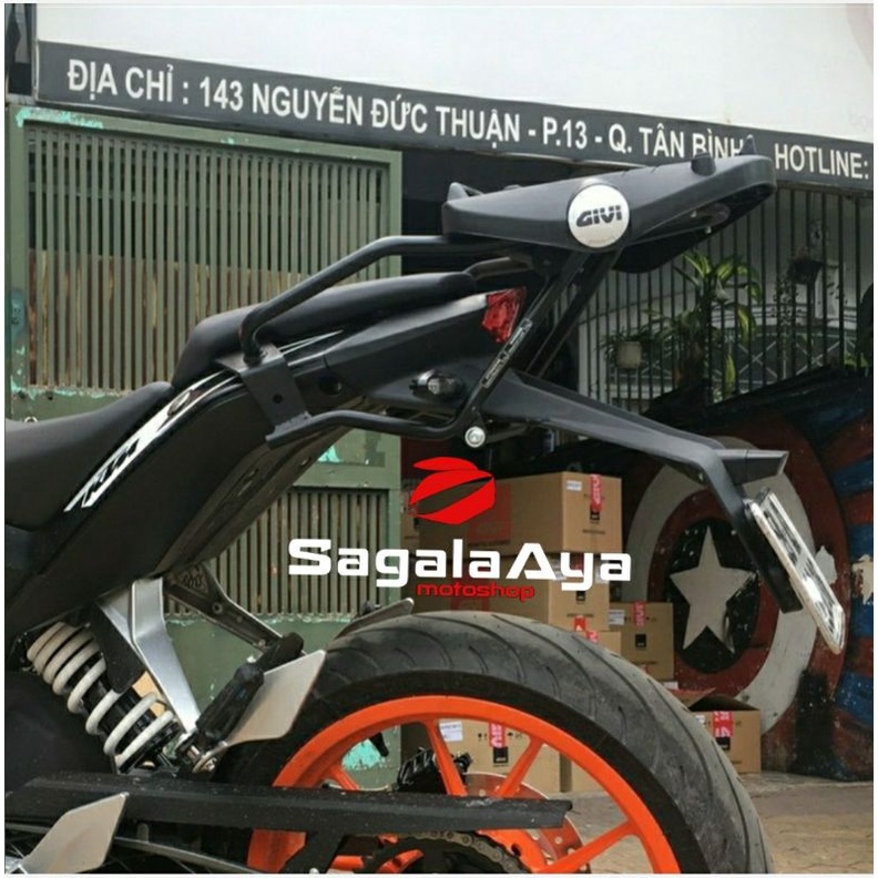 Jual bracket top box motor SRV KTM DUKE 200 ORIGINAL GIVI breket murah ...