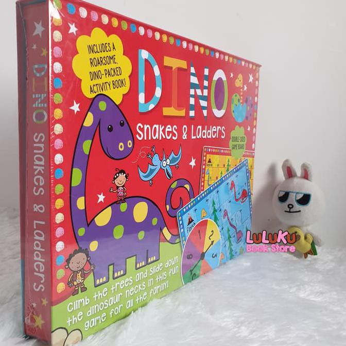 Jual Buku Activity Dan Mainan Board Game Anak - Dino Snakes And Ladders ...