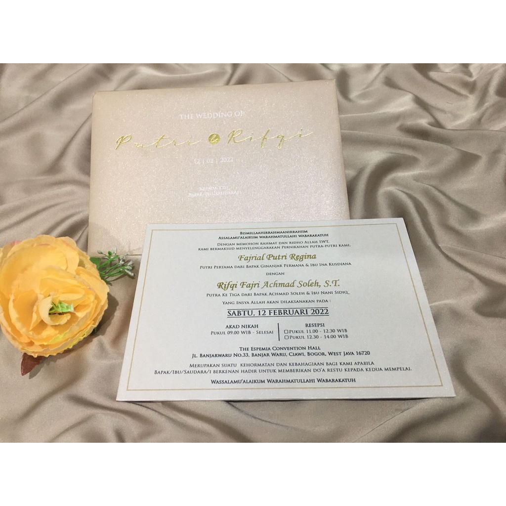 Jual Undangan Hard Cover + Amplop | Shopee Indonesia