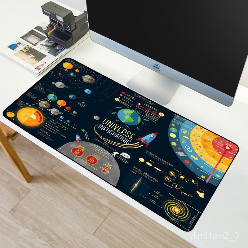 Jual Universe Space Solar System Planet Computer Mouse Pad XXL Large ...