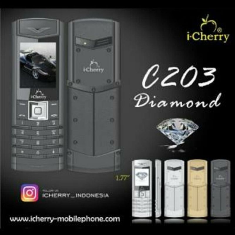 Jual HP ICHERRY C203 DIAMOND, MODEL SUPER SLIM | Shopee Indonesia