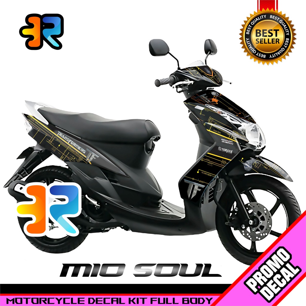 Jual Decal Motor Mio Soul Desain Transformer Line Sticker Decal Full ...