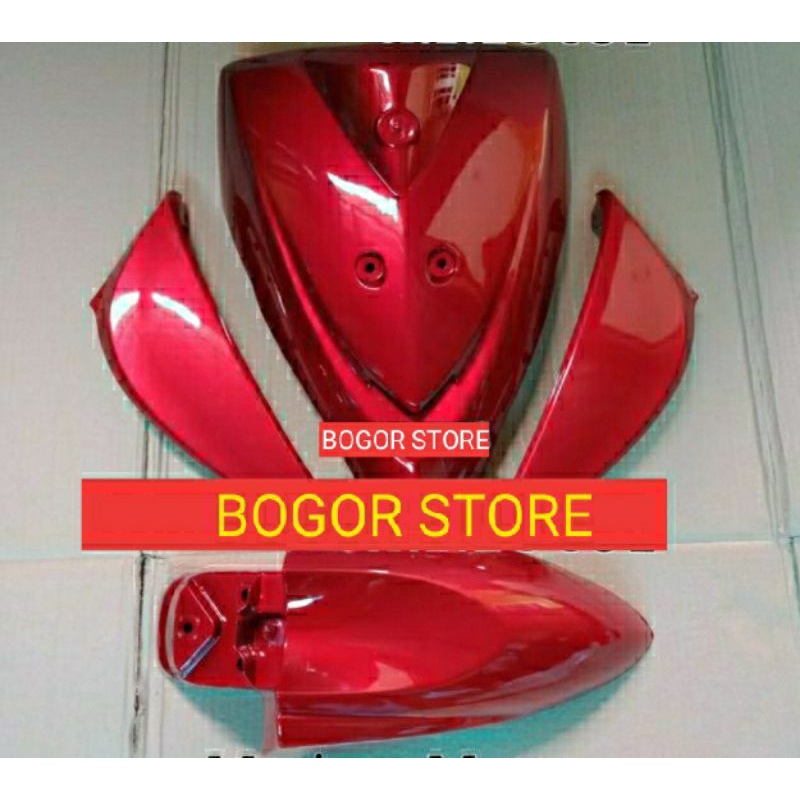 Jual Paket Body Depan Tameng Sayap Spakbor Mio J Merah Maroon | Shopee ...