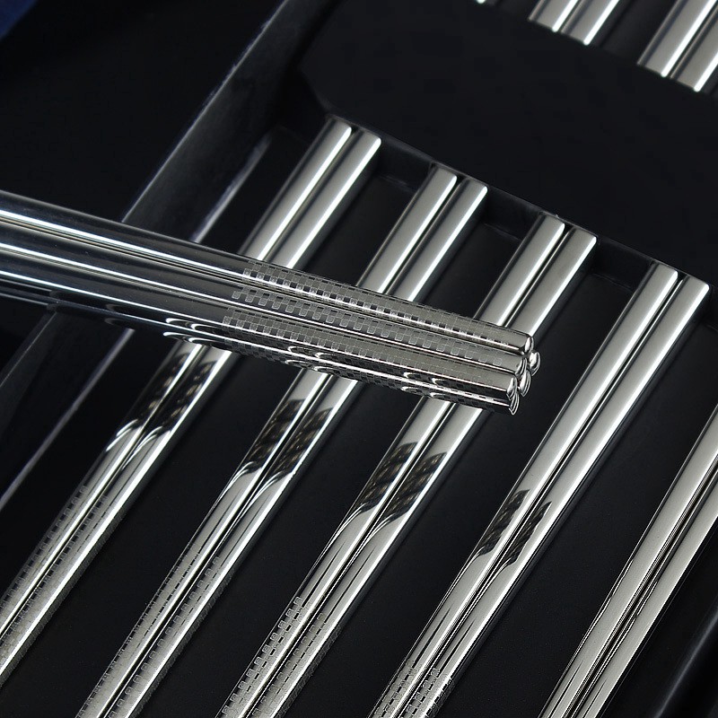 Jual Perlengkapan Makan Sumpit Anti Karat Sumpit Bahan Besi Tahan Karat ...