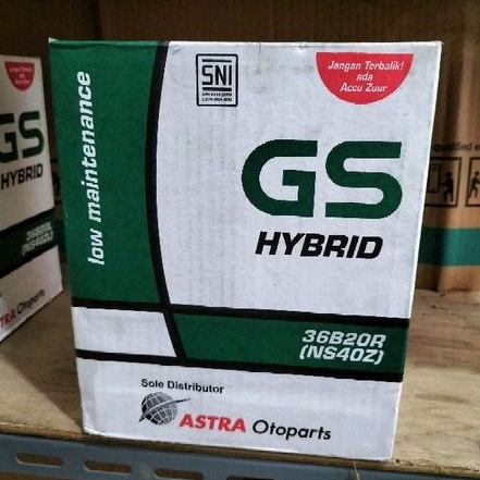 Jual Aki Mobil All New Avanza, All New Xenia NS40Z 36B20R GS Hybrid 12V/35AH Aki basah | Shopee ...
