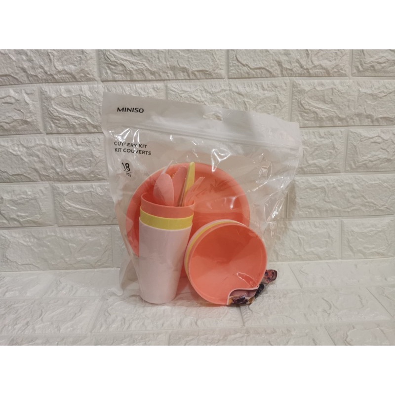 Jual MINISO Cutlery Kit / Kit Couverts / Set Alat Makan / Peralatan ...