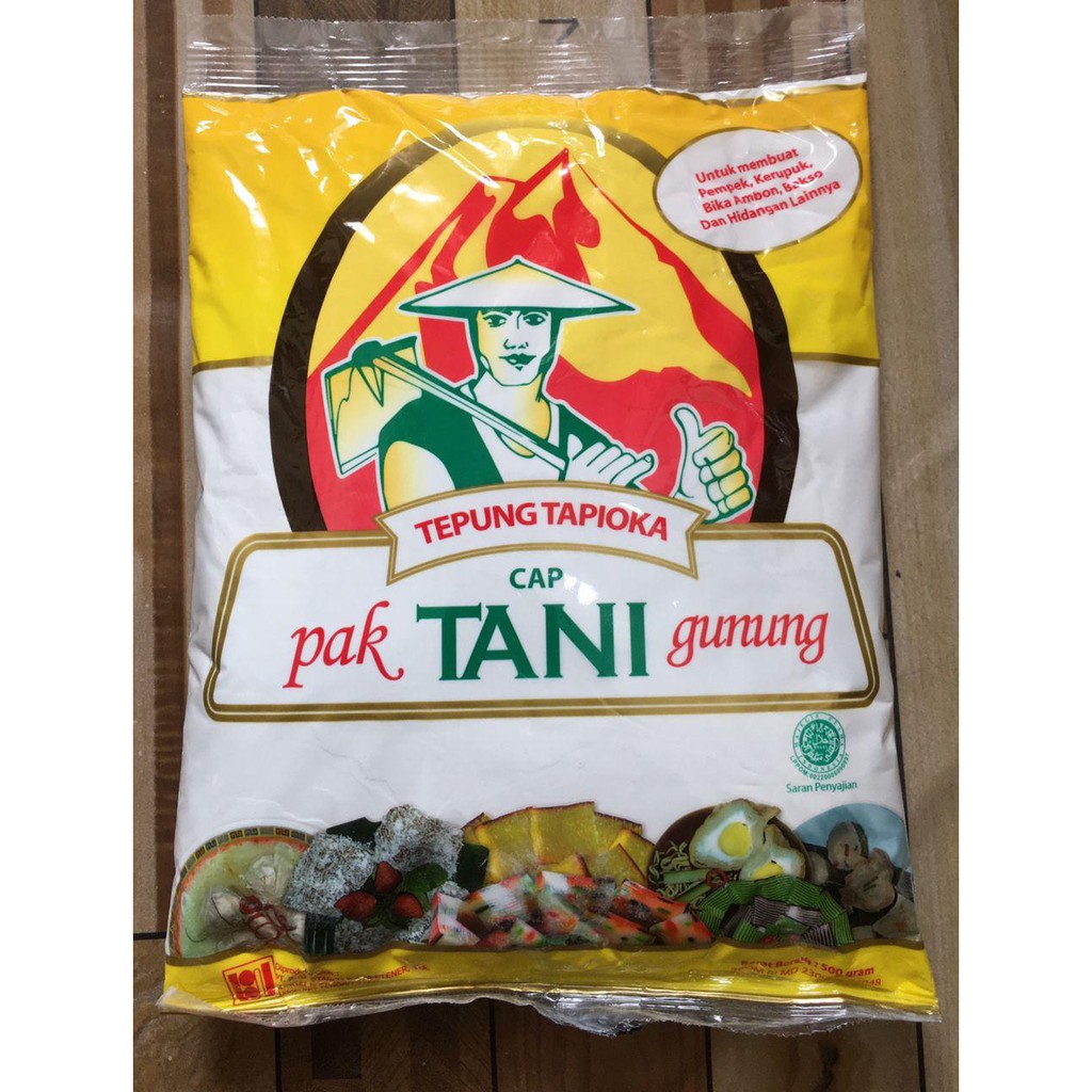 Jual Sagu Tani Tepung Tapioka Cap Pak Tani Gunung 500 gram | Shopee ...