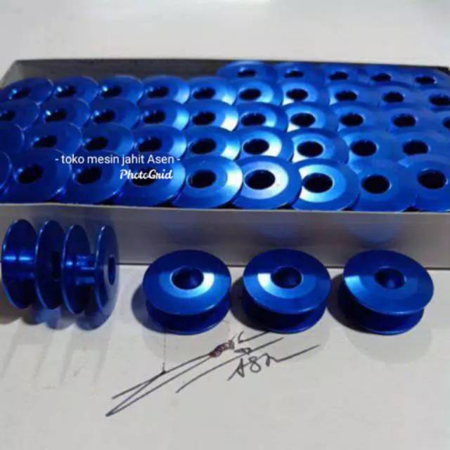 Jual BOBBINS/ SPOOL MESIN JAHIT HIGH SPEED INDUSTRIAL(BIRU) | Shopee ...