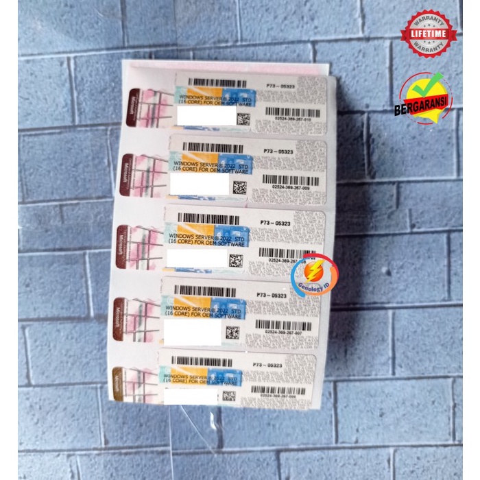 Jual Lisensi Win Server 2022 COA Standard 16 Core 5 CAL Original ...