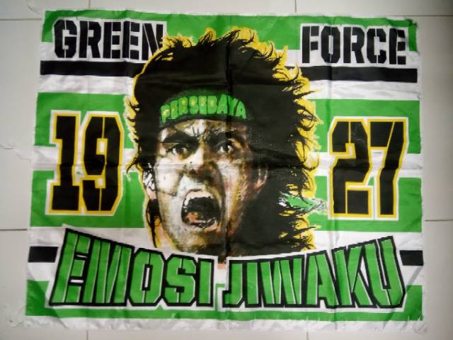 Jual Bendera Bonek Persebaya 1927 Emosi Jiwaku Giant Flag Mini Surabaya ...