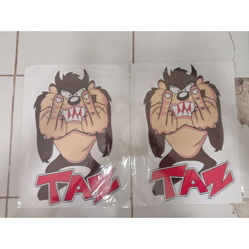 Jual sticker vinil sticker dashboard motor matic taz mania | Shopee ...