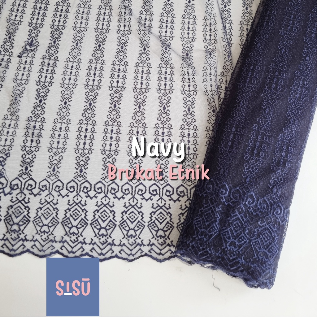 Jual 0,5 Meter Kain Brokat Brukat Meteran Tile Tulle Prancis Bahan ...