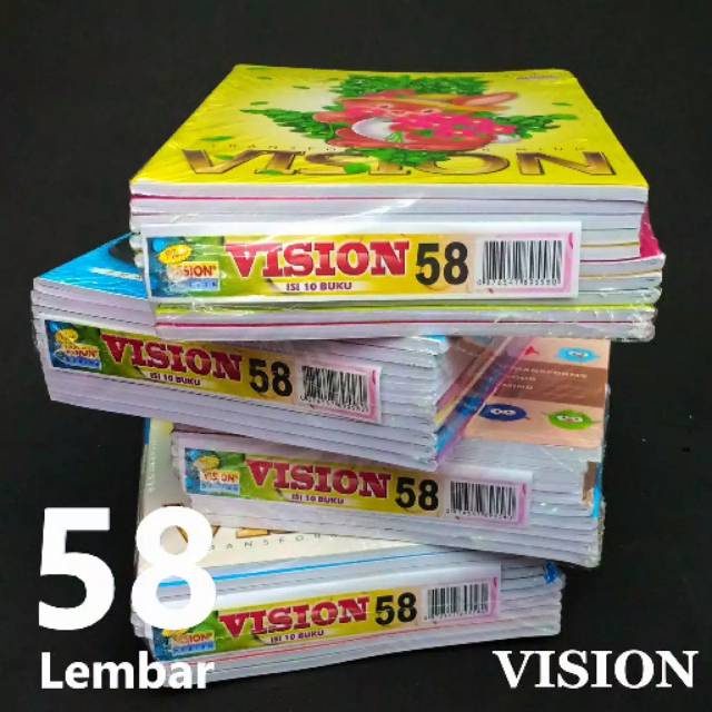 Jual BUKU TULIS VISION ISI 58 isi 10pcs | Shopee Indonesia