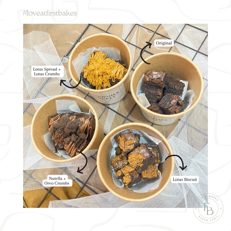 Jual Brownies Bucket Murah Surabaya by @first.bakes | Shopee Indonesia