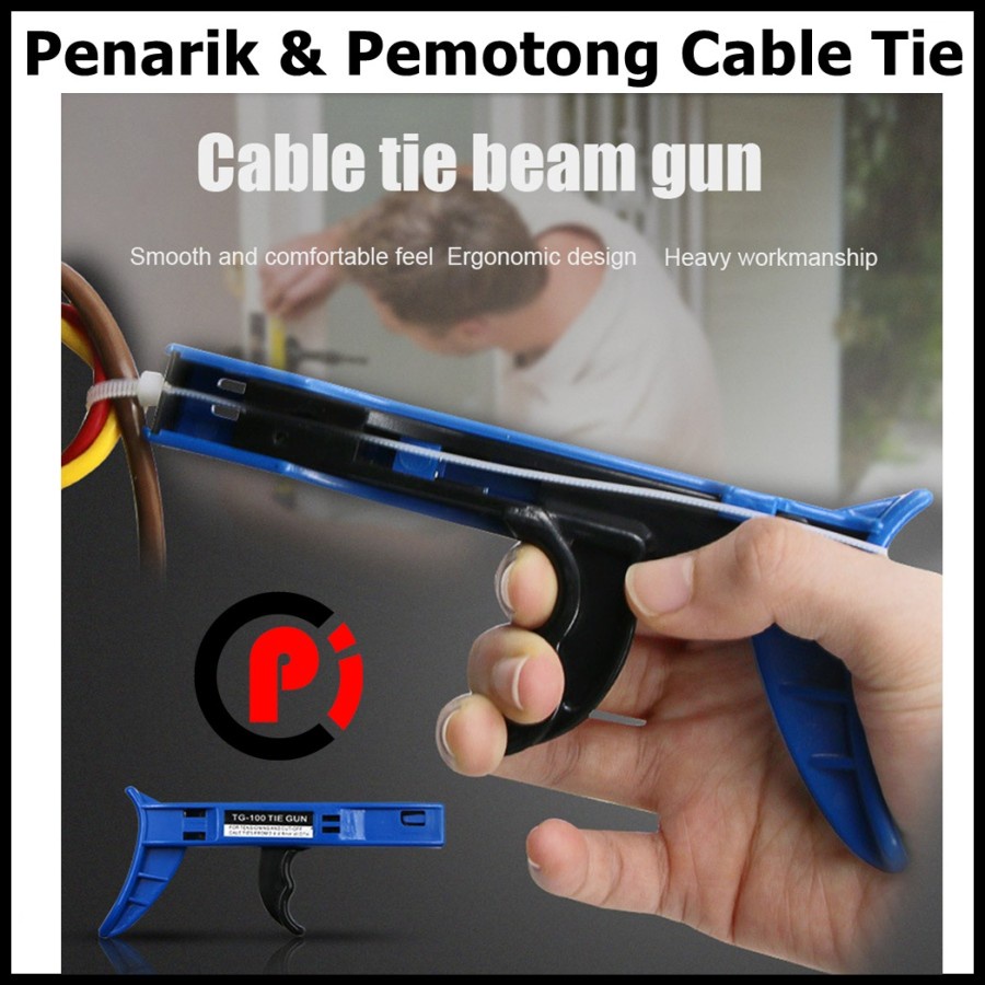 Jual Tang Pistol Cable Ties Gun Pengikat Pengencang Pemotong Kabel Tis ...