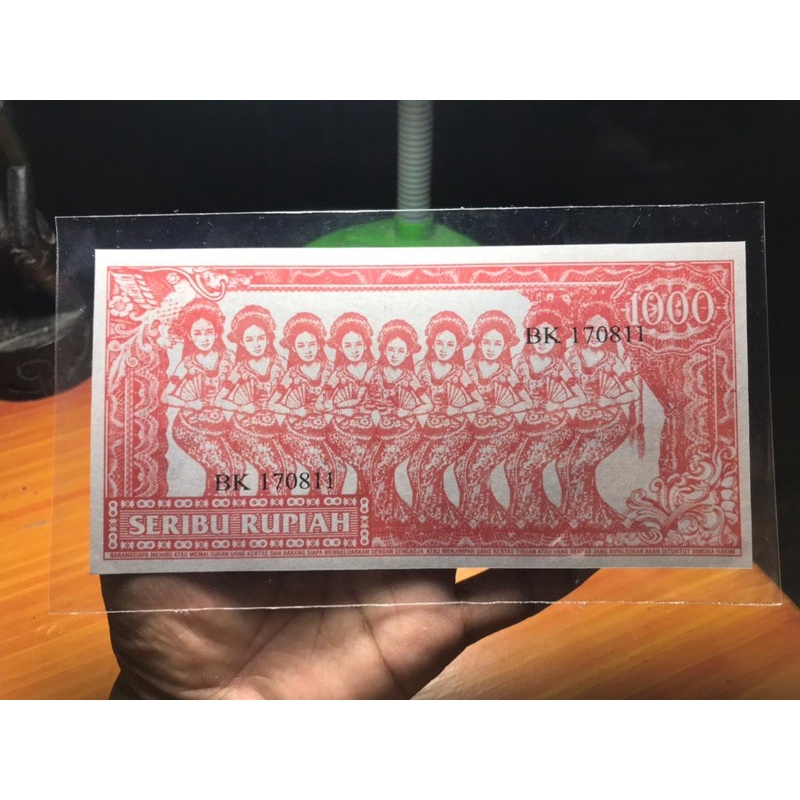 Jual Uang Kuno Soekarno 1000 Rupiah 1964 Merah Penari 9 | Shopee Indonesia