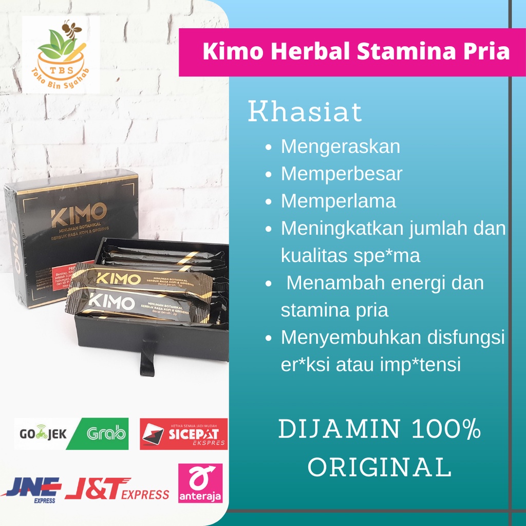 Jual Kimo Serbuk Kopi Ginseng Stamina Tahan Lama Original 1 saset BPOM ...