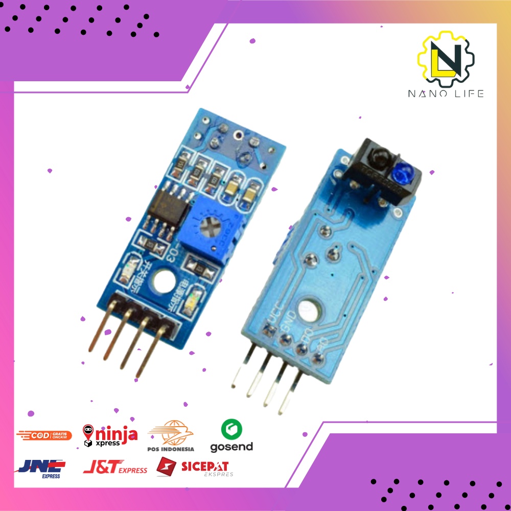 Jual TCRT5000 Barrier Line Track sensor Infrared Reflective ...