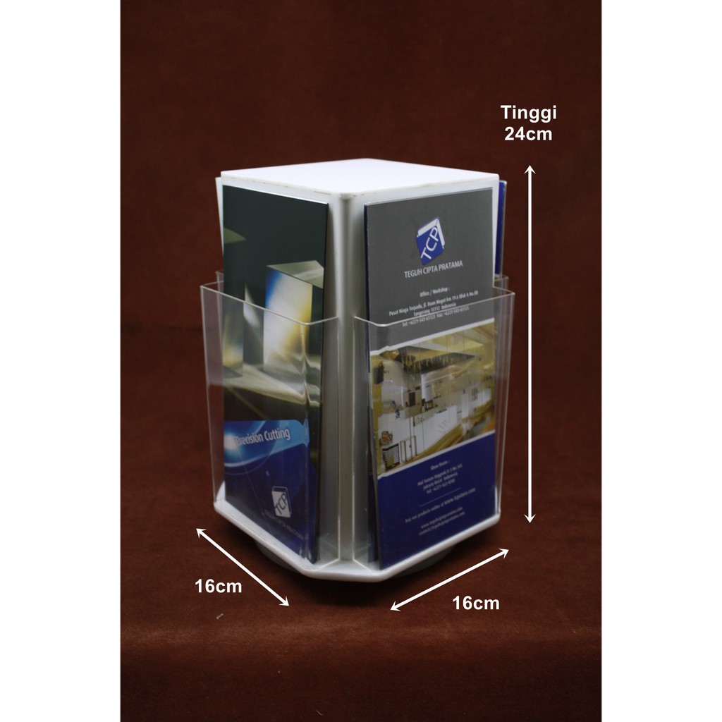 Jual acrylic display brosur A6 4 muka | Shopee Indonesia