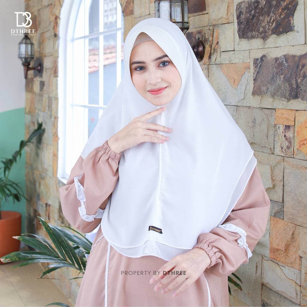 Jual Dthree - Hijab Jumbo Syari Hawa Series - 2 Layer | Shopee Indonesia