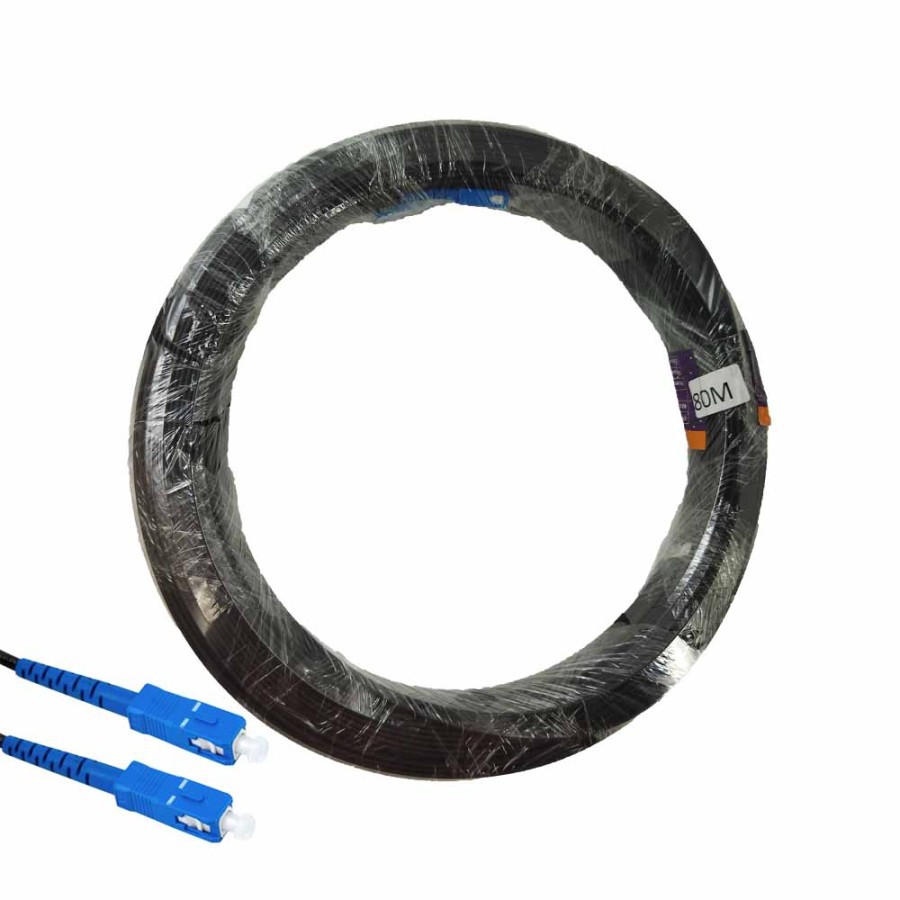 Jual Kabel Fiber Optic SC-SC Single Mode Netline 80M Outdoor - Black ...