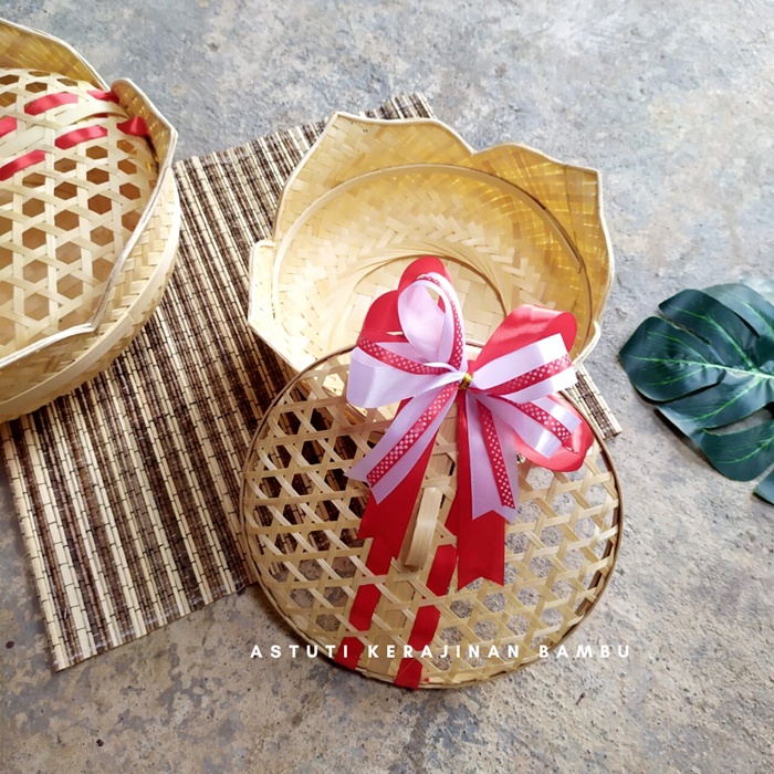 Jual [[KEMERDEKAAN EDITION]] Teratai Bambu diameter 23 cm Hias Pita ...