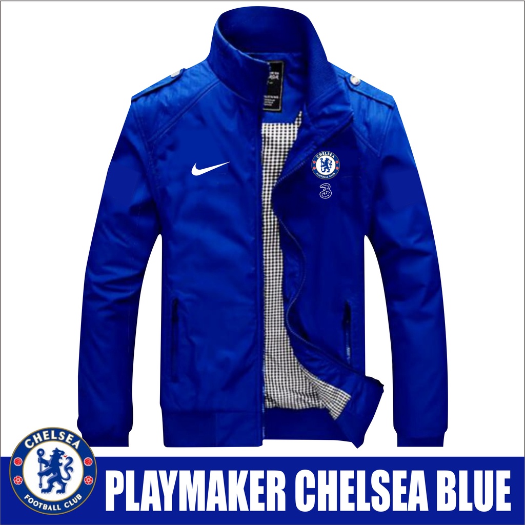 Jual Jaket bola grade ORI Chelsea Murah Taktis Windbreaker Waterproof ...