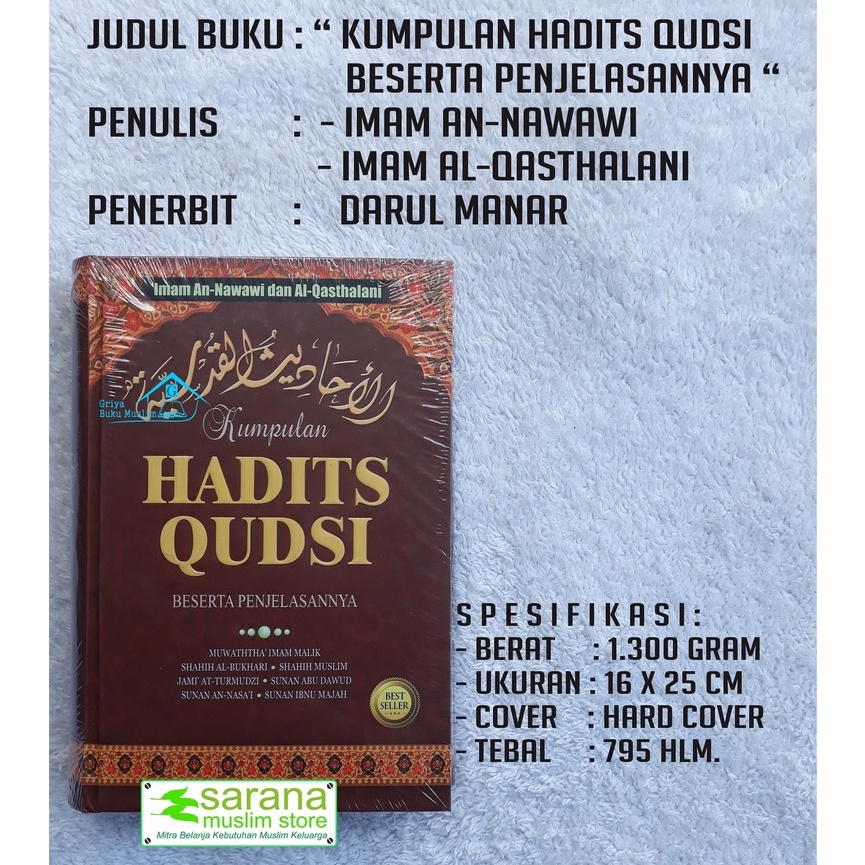 Jual BUKU KUMPULAN HADITS QUDSI BESERTA PENJELASANNYA | Shopee Indonesia