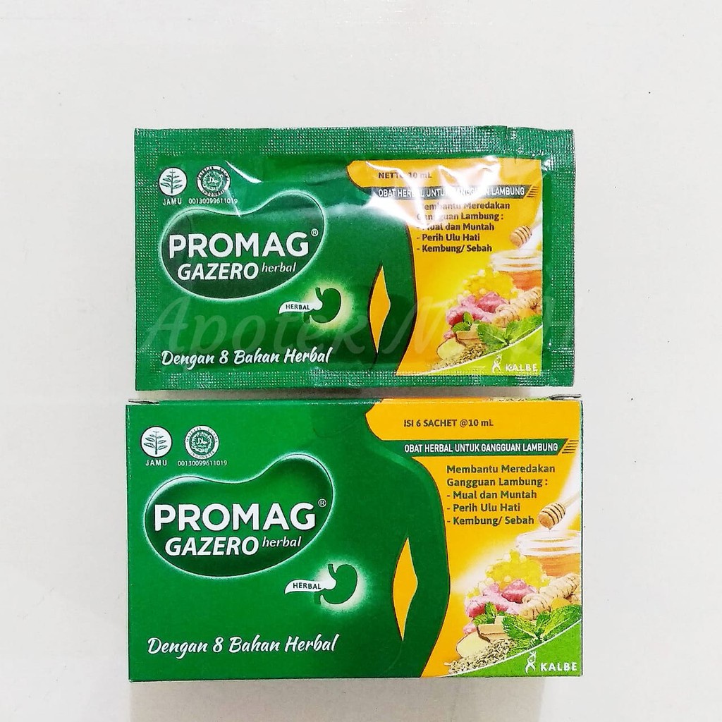 Jual Promag Gazero Herbal Sachet / Obat Maag / Perut Kembung / Begah ...
