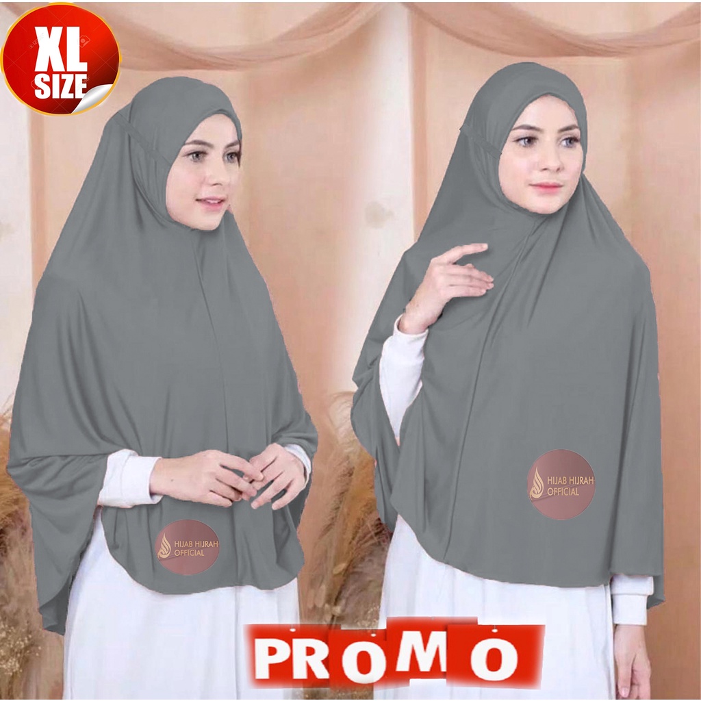 Jual khimar bergo hijab kerudung jilbab jersey JUMBO NON PET/ TANPA PET | Shopee Indonesia