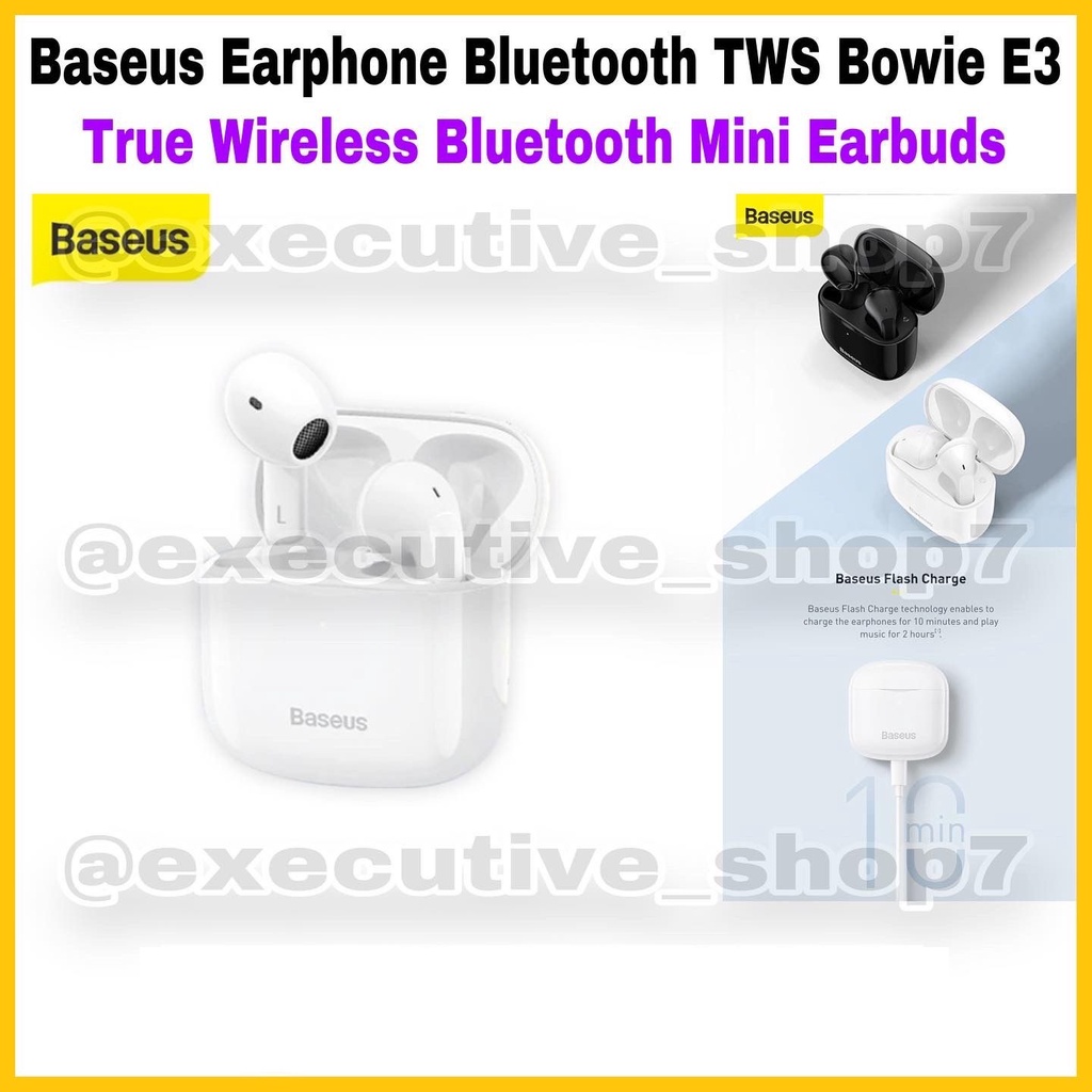 Jual Baseus Earphone Bluetooth Bowie E3 - True Wireless Bluetooth Mini ...