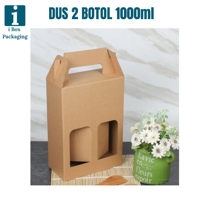 Jual [ 10 Pcs ] Kardus Jinjing Botol Kale 1 liter Isi 2 Dus Toples Jar ...