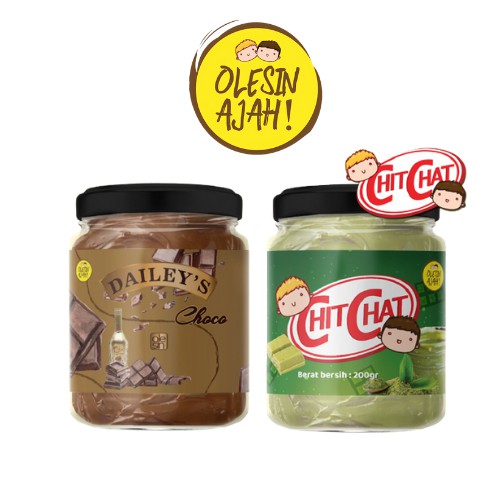 Jual Promo OlesinAjah Selai Dailey's Choco 200Gr + Chit Chat 200Gr ...