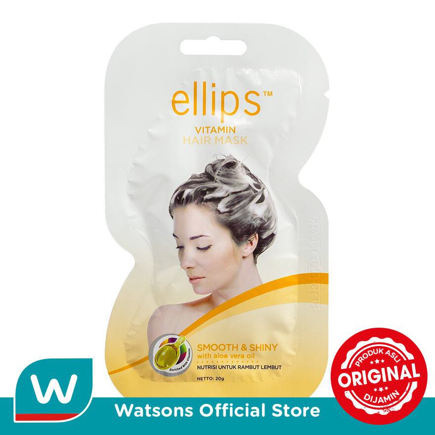 Jual Ellips Hair Mask Smooth&Shiny 20Gr | Shopee Indonesia