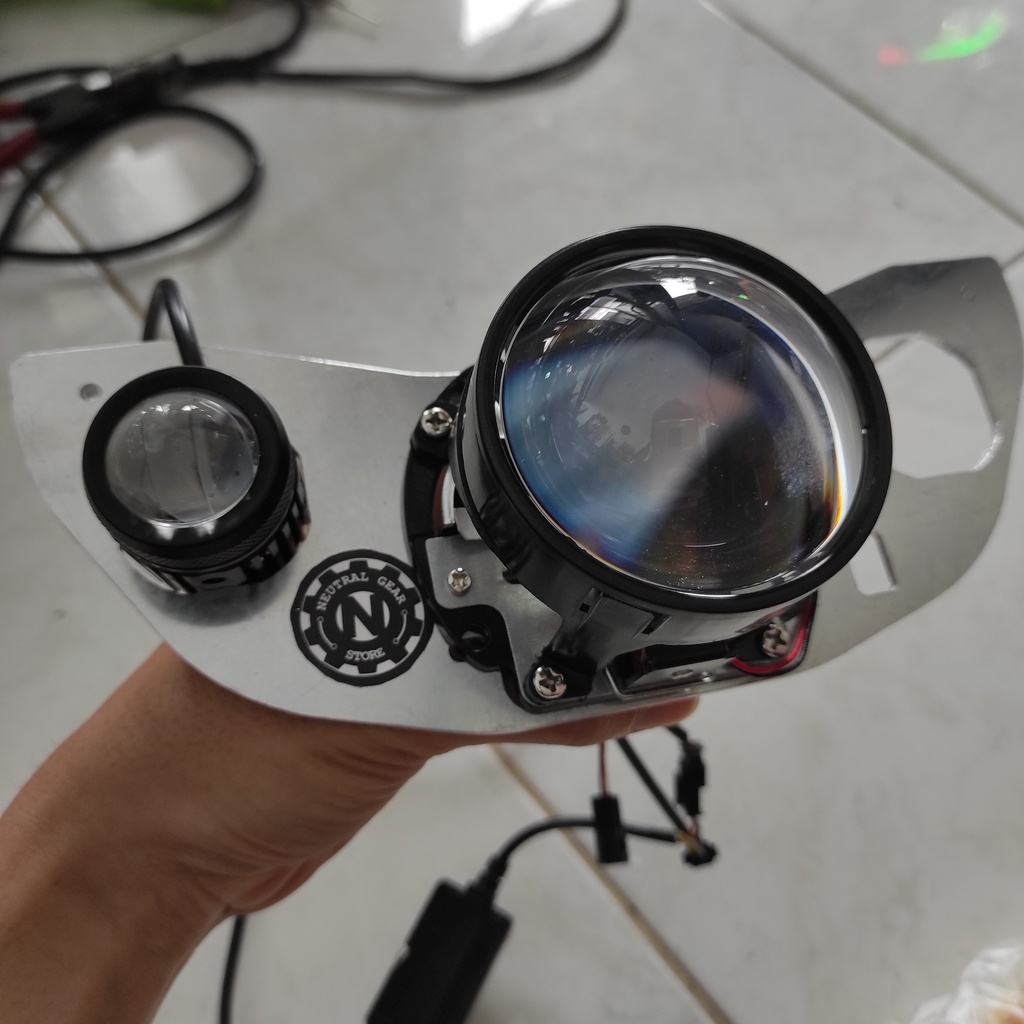 Jual BRAKET PROJIE BEAT LED UNIVERSAL Biled Bracket Breket Double AES ...