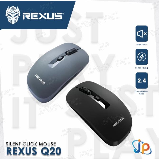 Jual Mouse Rexus Q20 Office Wireless - Silent Click Mouse Nano USB ...