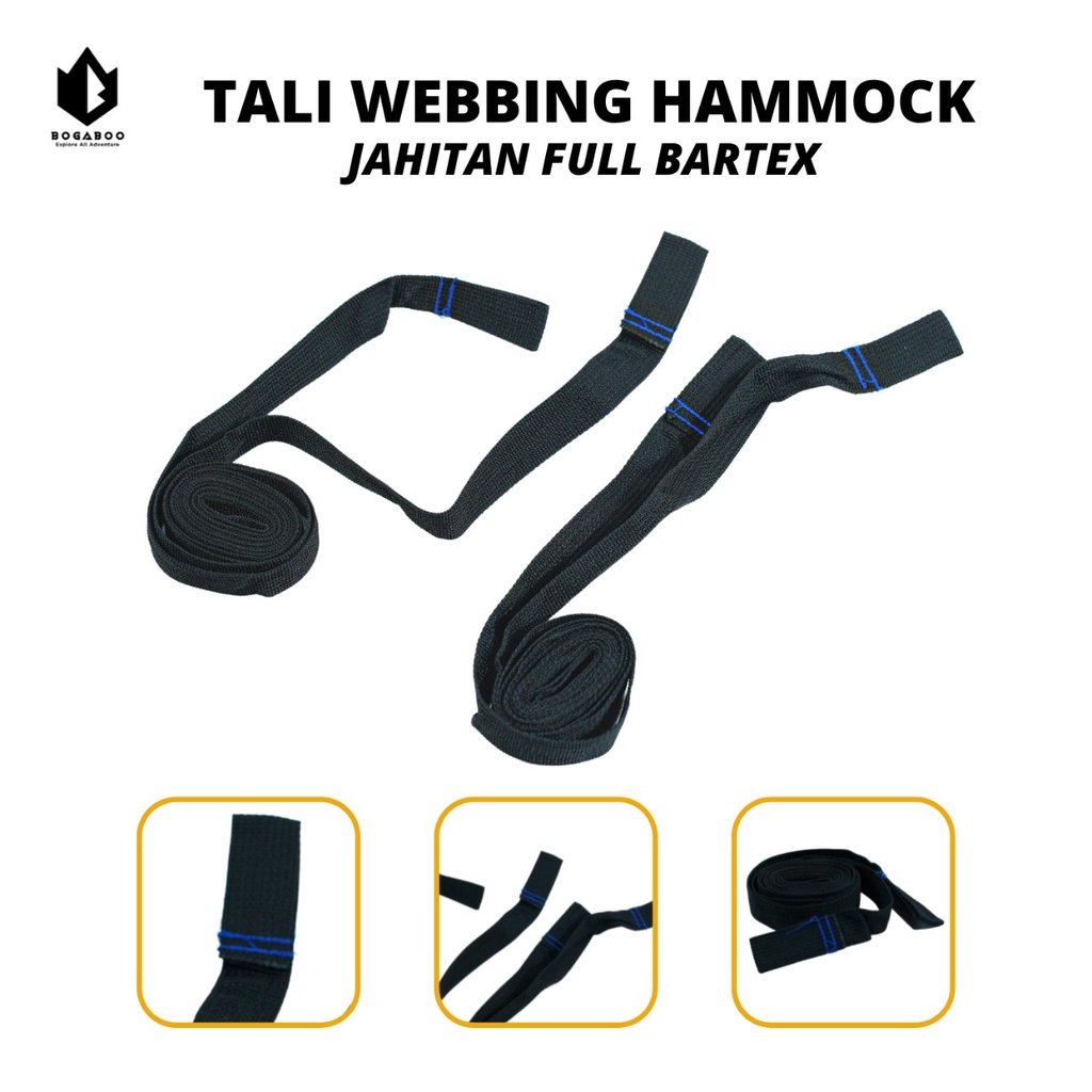 Jual [COD] Tali webing Hammock Panjang 2.5 Meter Double Bartex - Tali ...