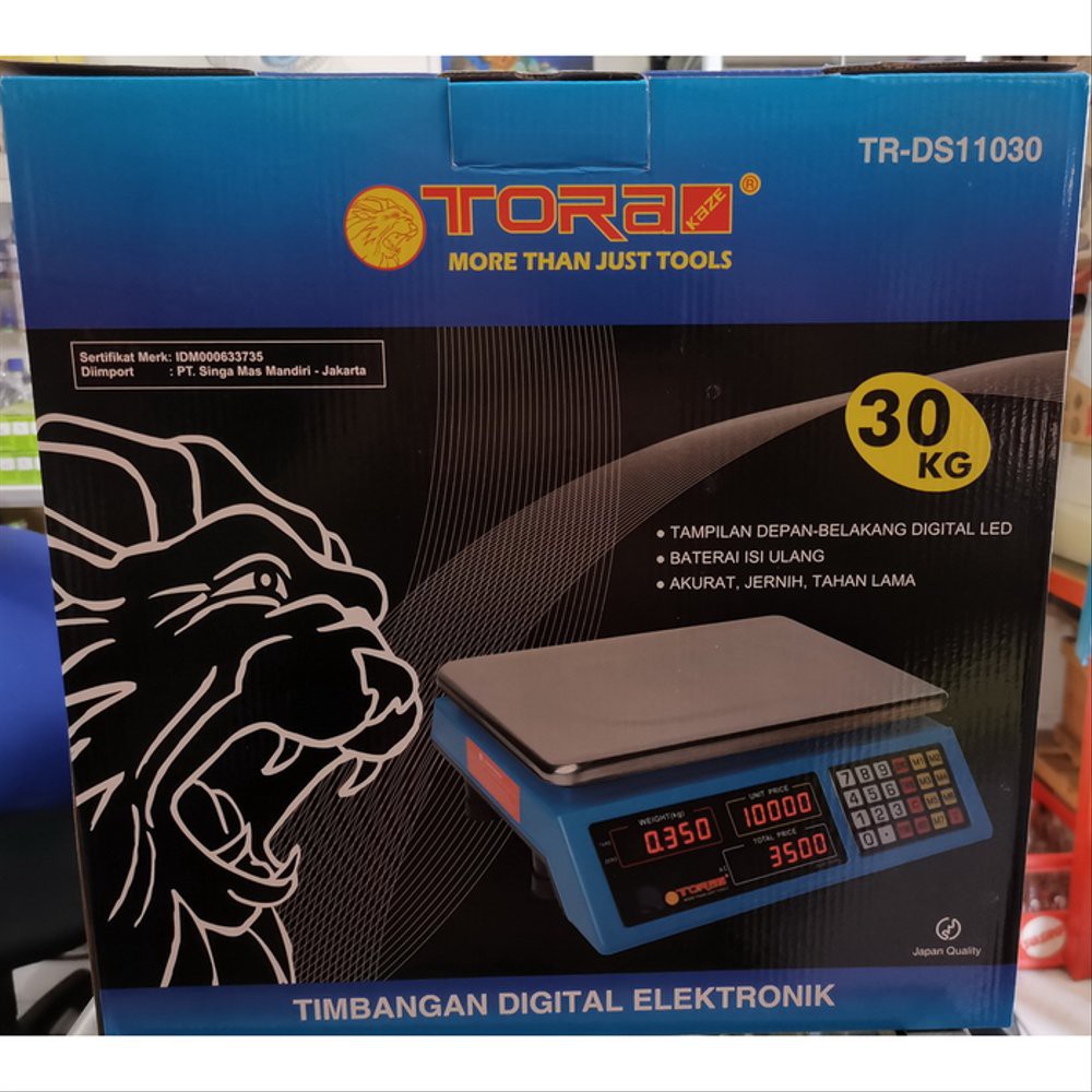 Jual Jual TIMBANGAN DUDUK DIGITAL 30 KG TORA TIMBANGAN 30KG Limited ...
