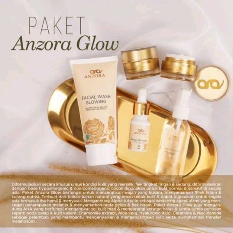Jual Anzora glow / acne skincare (COD) | Shopee Indonesia
