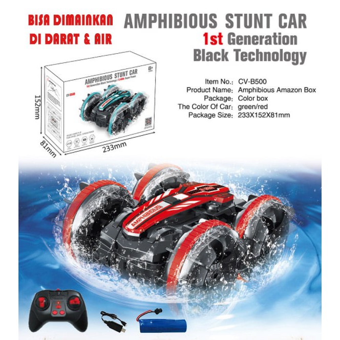 Jual RESTOCK Amphibious Stunt Car 2in1 - RC Mobil Amphibi bisa darat ...