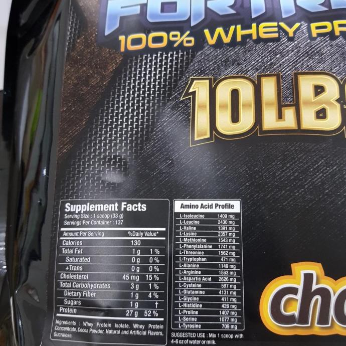 Jual Whey Protein 10 Lbs FORTRESS Rasa Cokelat + Free Shaker | Shopee ...
