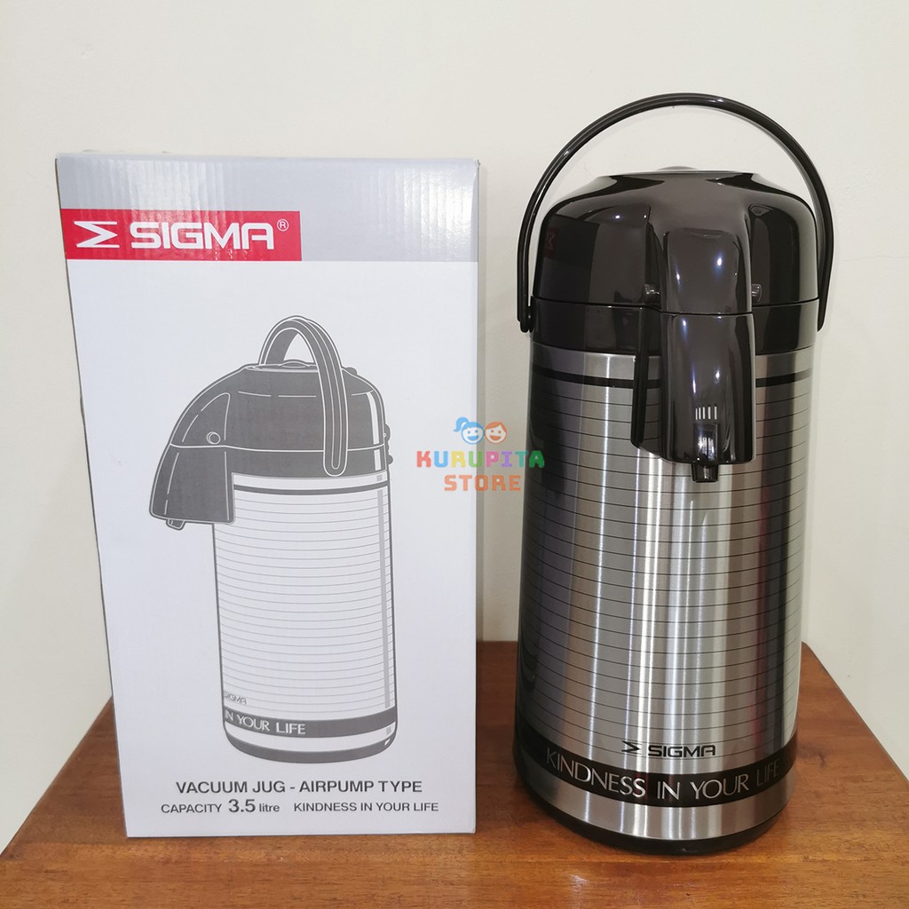 Jual Termos Pompa Air Panas Sigma 3.5 L Panas Tahan Lebih Lama | Shopee ...