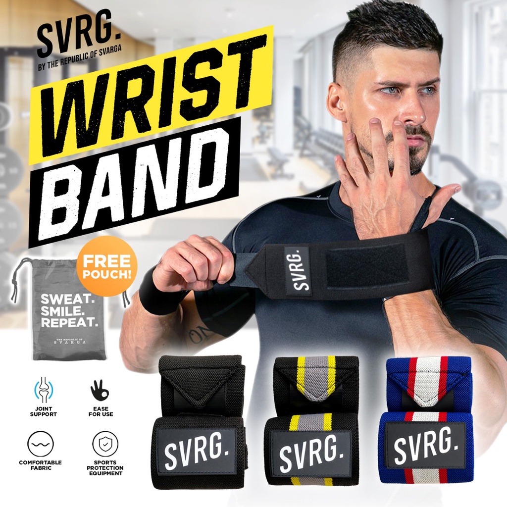 Jual Wrist Band Heavy Duty Svarga - Wrist Wrap - Wristband - Wrist ...