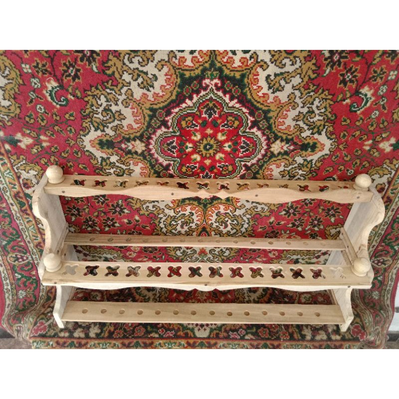 Jual jagrag keris susun isi 30 biji kayu jati kokoh dan rapi | Shopee ...