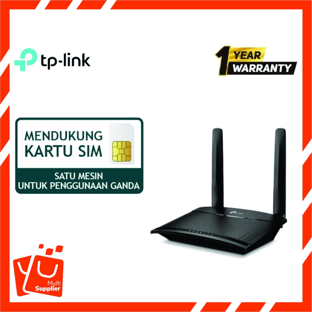 Jual Tp-Link TL-MR100 300 Mbps Wireless N 4G LTE Router TP Link TL ...