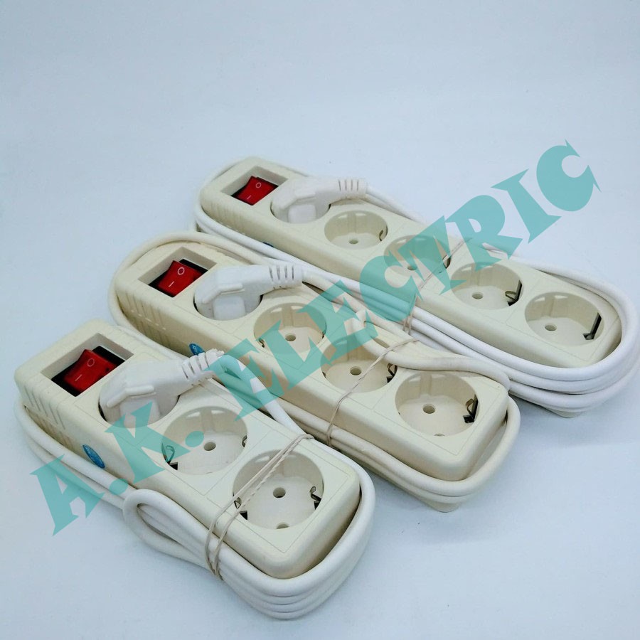 Jual STOP KONTAK 5 LUBANG+ KABEL 5 METER 5M COLOKAN LISTRIK | Shopee ...