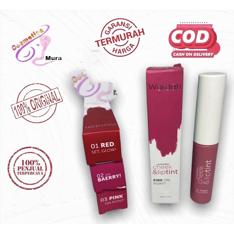 Jual pk,pz [ WARDAH LIPTINT LIQUID ] Wardah everyday cheek and lip tint || wardah liptint best ...