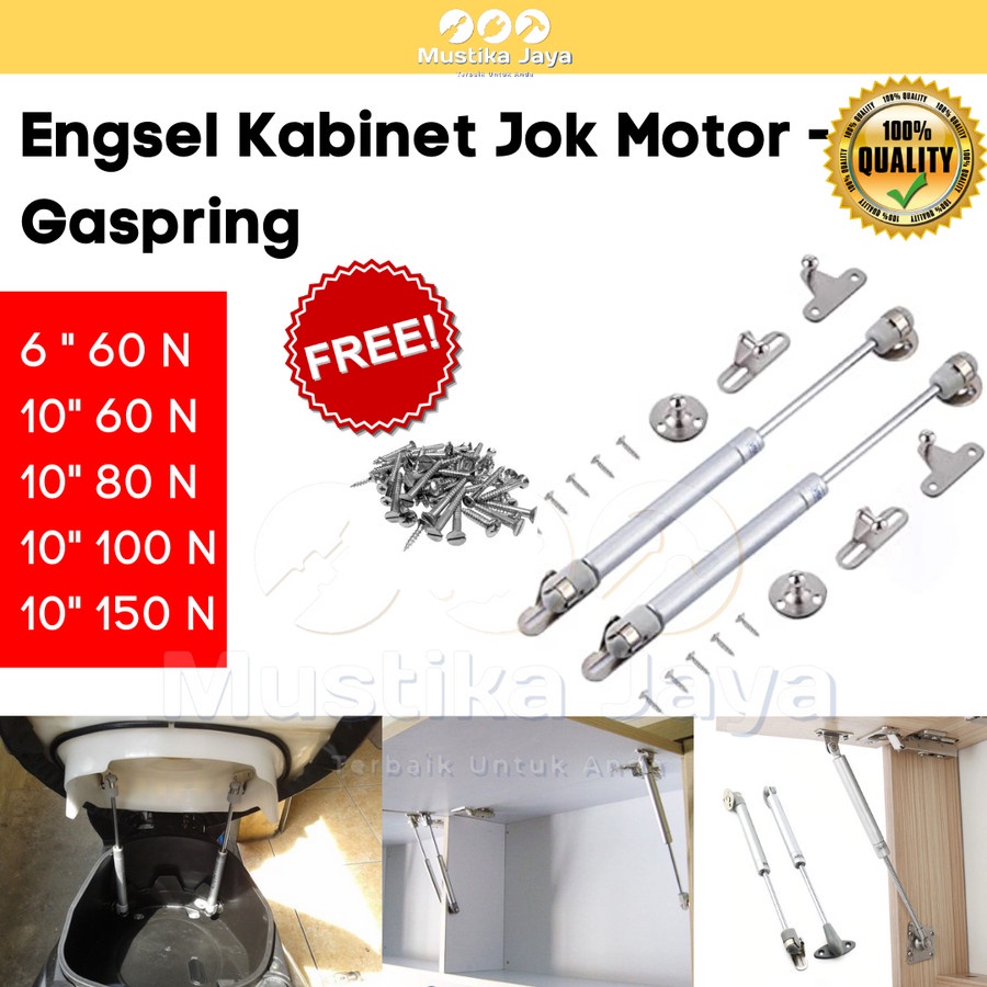 Jual Gas Spring Gaspring Engsel Kabinet Besi Push Hidrolis Pintu ...