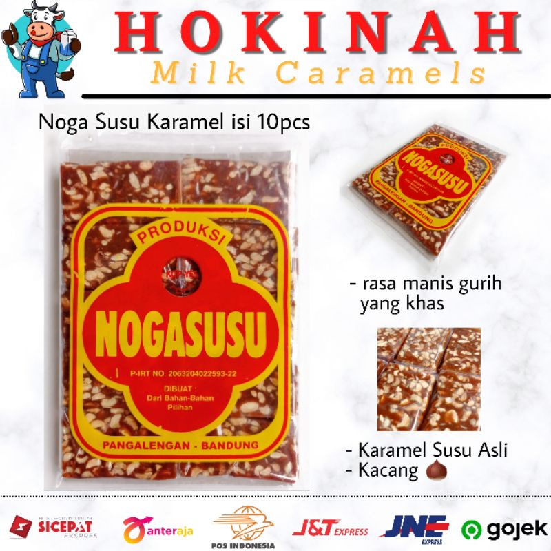 Jual Noga Kacang Susu Asli Pangalengan 10pcs Merek Hokinah | Shopee ...