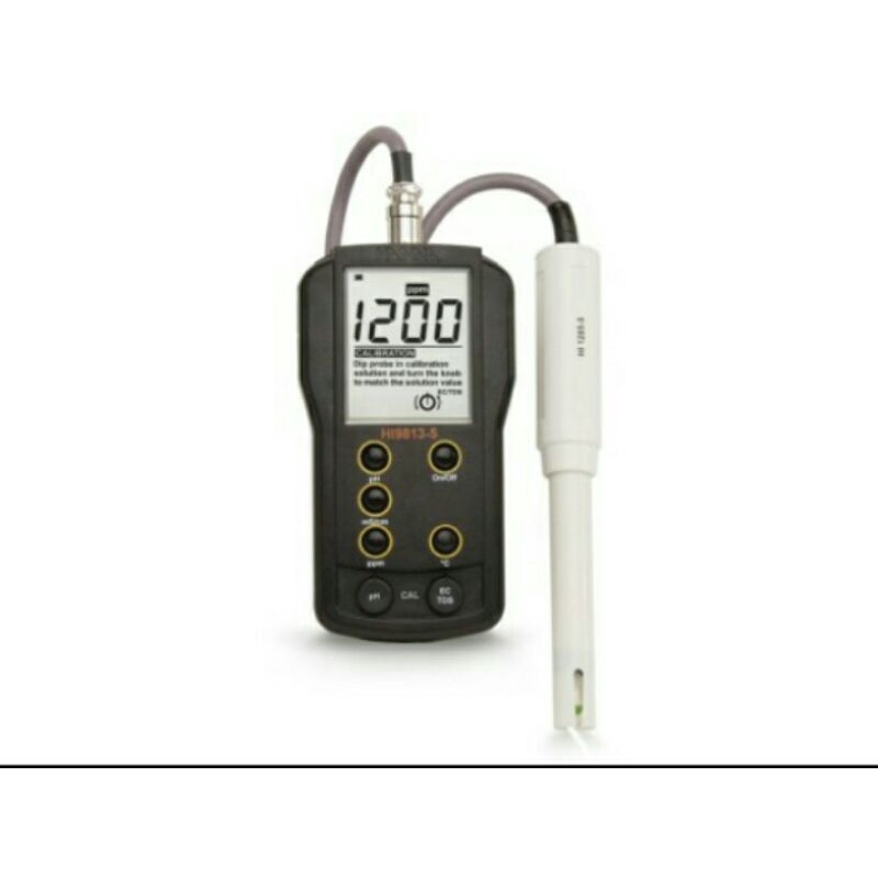 Jual Portable pH/EC/TDS Meter - HI9813-5 Hanna Instruments | Shopee ...